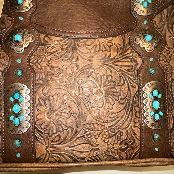 Justin Boots | Bags | Justin Boot Tote Inlay Conceal Carry Western ...